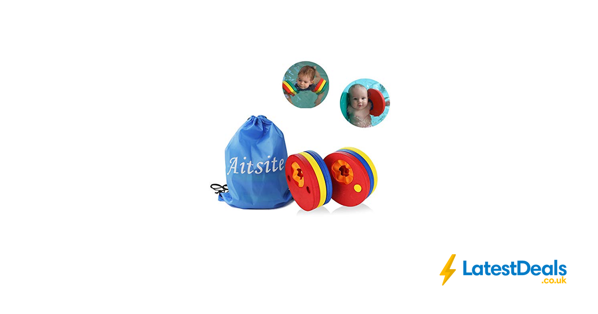 Aitsite Kids Arm Float Discs Swimming Arm Band Pool Set for Kids, £14. ...
