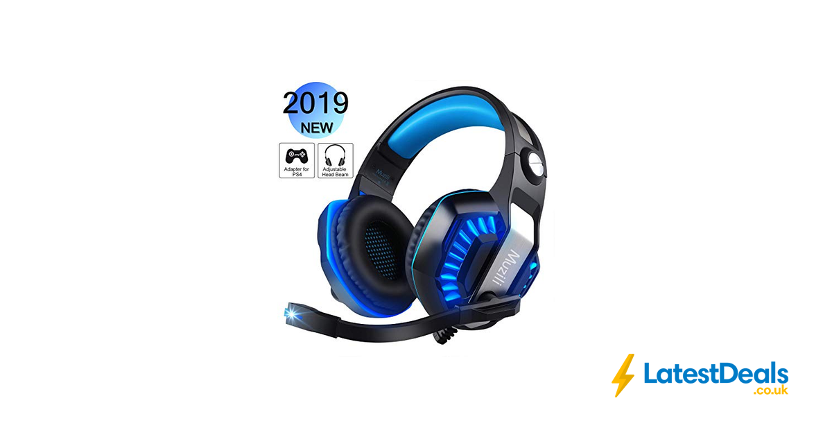 Half Price-Gaming Headsets with Mic 7.1 Surround Sound Noise, £10.99 at ...