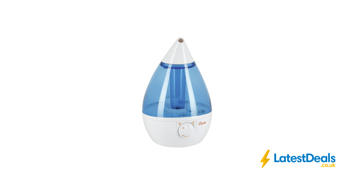 Crane Ultrasonic Cool Mist Humidifier with Light - Drop, £13.49 at Argos