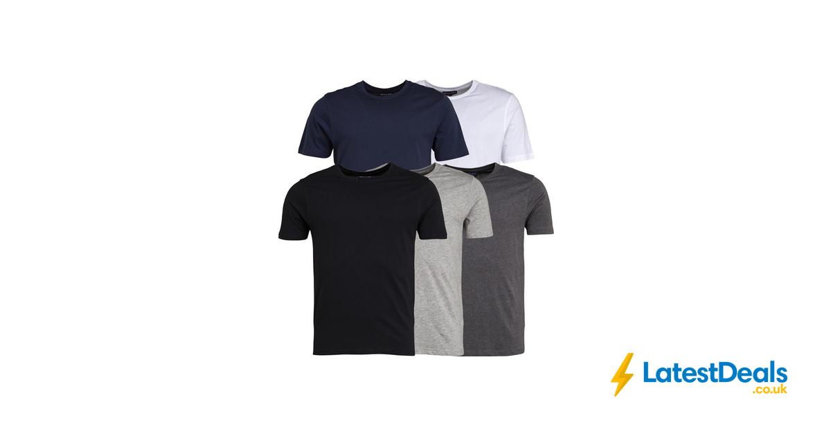 Smith and Jones Mens Lazeout Five Pack T-Shirt, £19.99 at MandM Direct