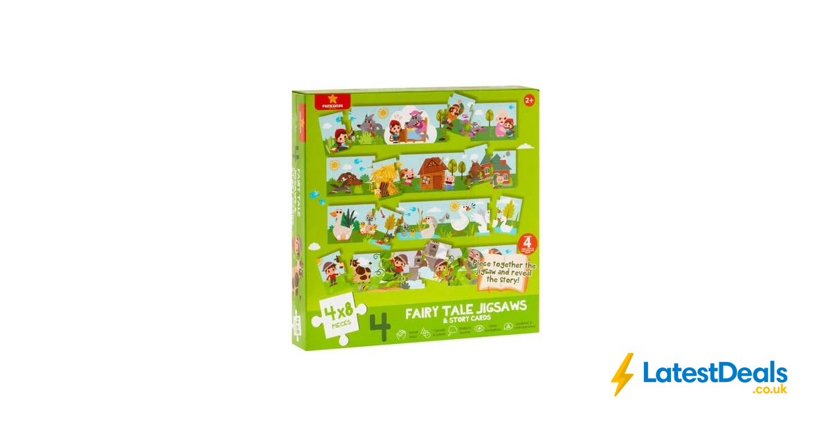 Fairy Tale 4 X 8 Jigsaw Puzzles & Story Cards, £3 at The Works