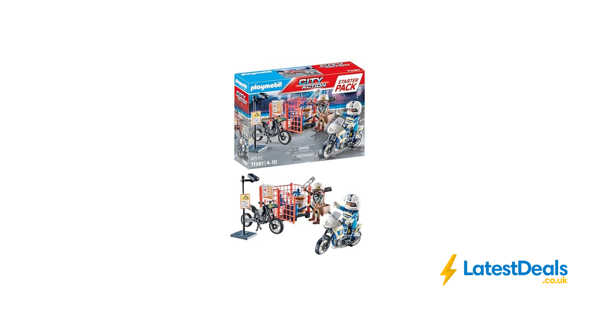 Playmobil 71381 City Action Police Starter Pack, £10 at Amazon