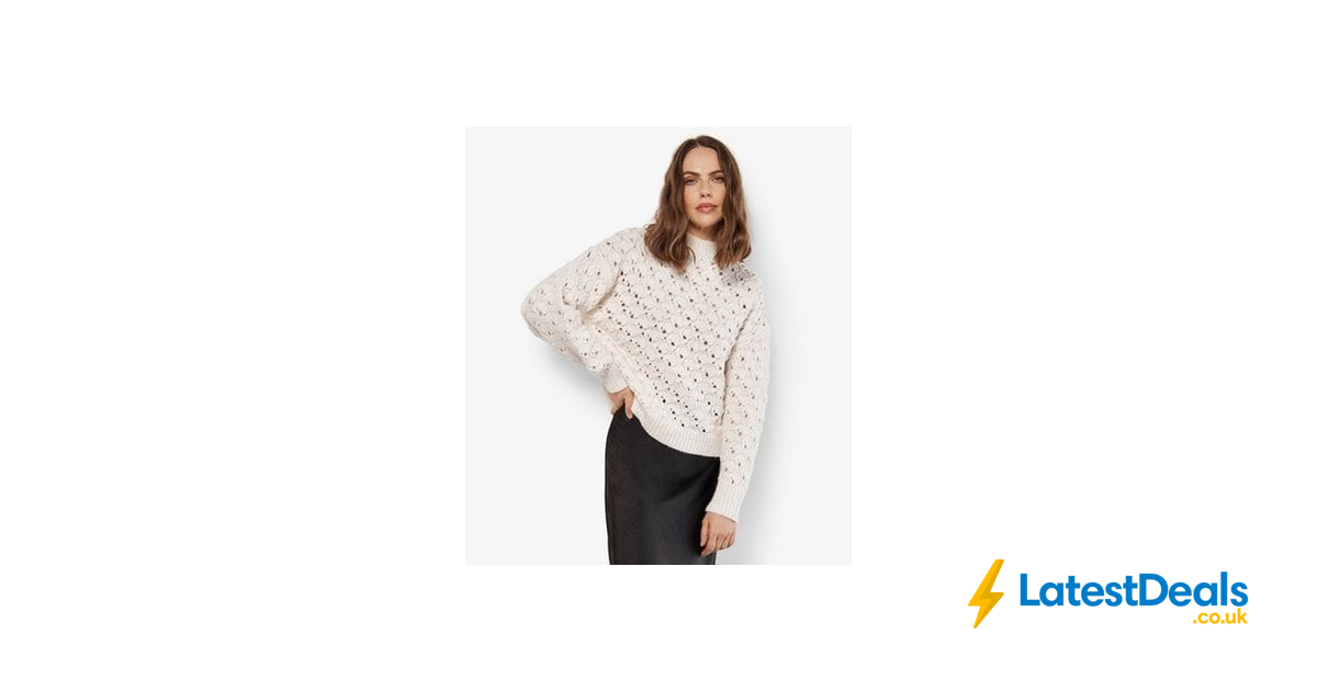 Apricot Cream Teardrop Chunky Knit Jumper, £22 at New Look