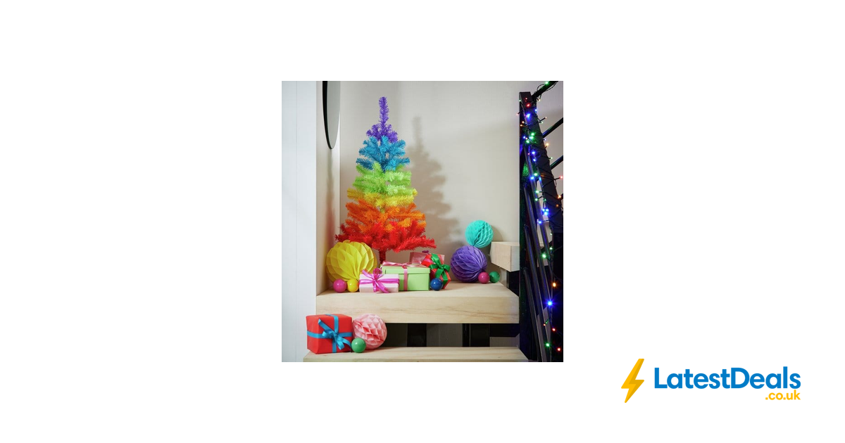 Argos Home 3ft Small Christmas Tree - Rainbow, £3 at Argos