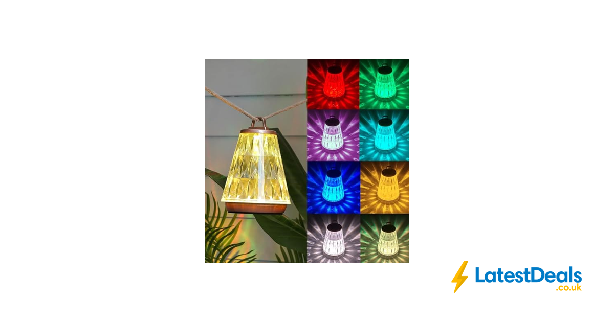 BKZO LED Touch Rechargeable RGB Lamp for Bedroom & Camping, £8.99 at Amazon