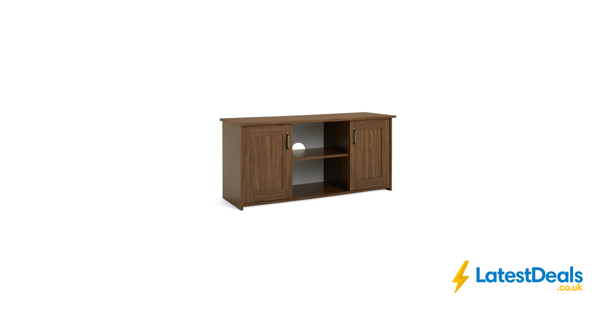 Argos Home Ohio 2 Door TV Unit - Walnut, £75 at Argos