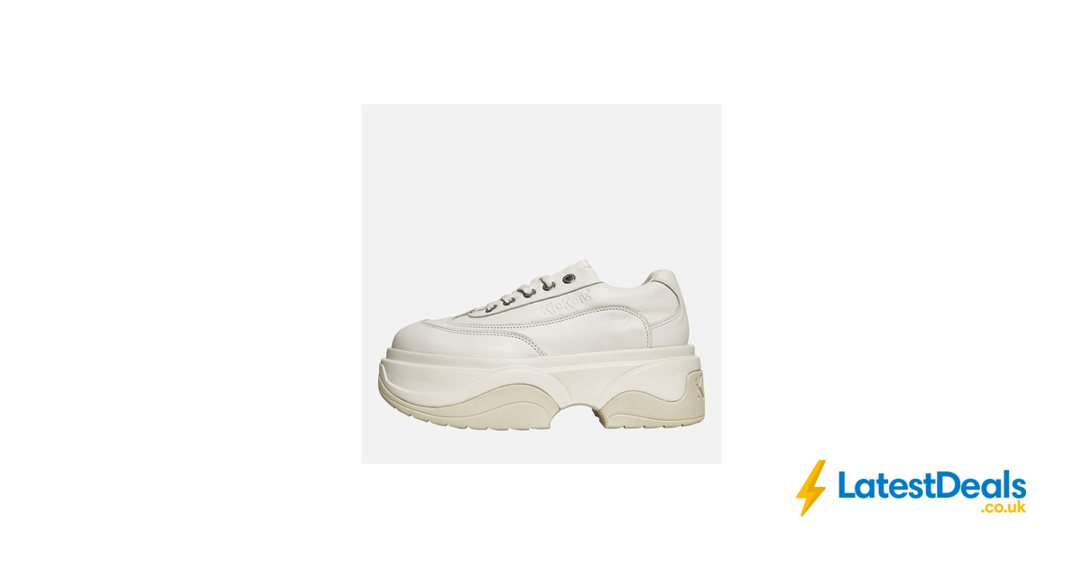 Kickers Kade Lo Leather Platform Trainers White, £69.99 at MandM Direct