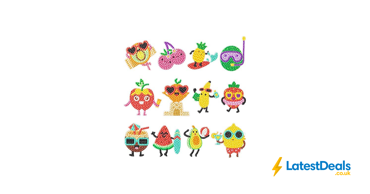 12Pcs Summer Fruit 5D Diamond, £1.99 at Amazon