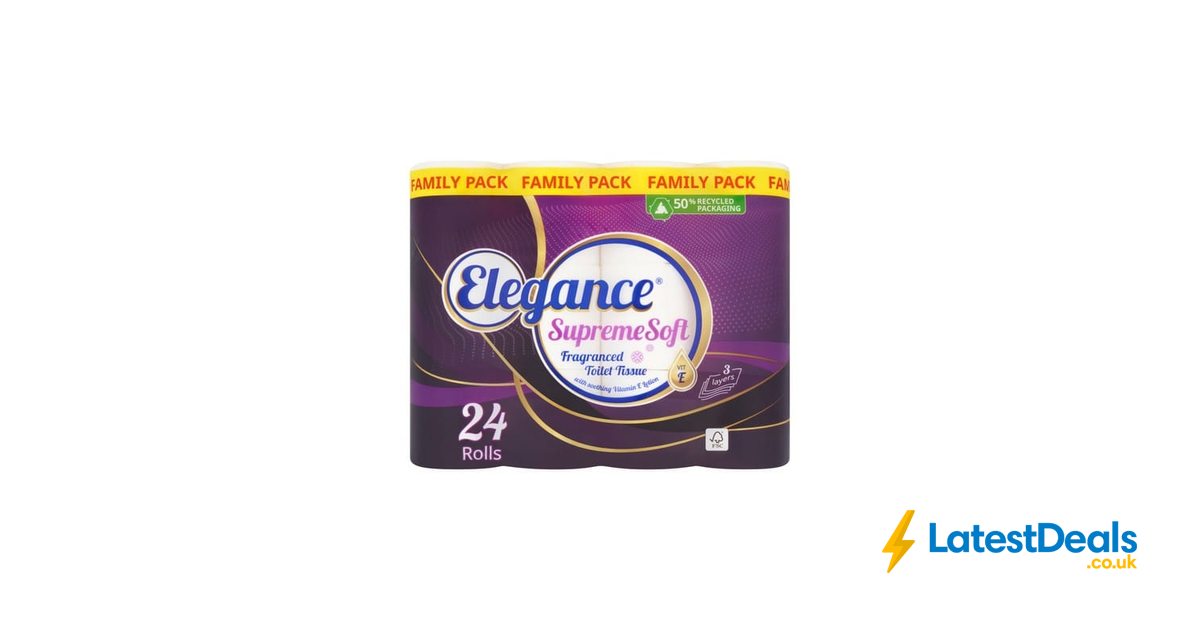 Elegance Supreme Soft Fragranced Toilet Tissue, £7 at Morrisons