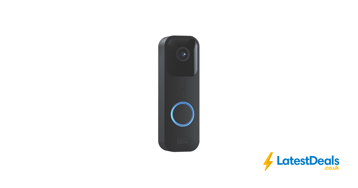 Blink Smart Video Wireless Doorbell Black (631KJ), £49.99 at Screwfix