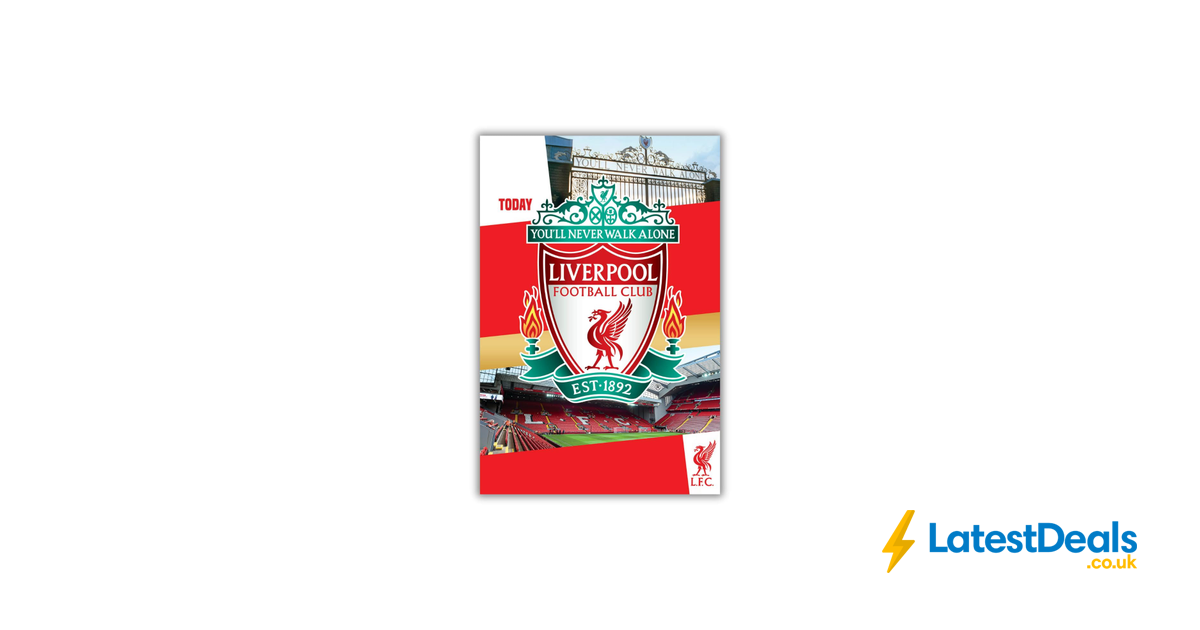 Liverpool FC Birthday Card with Personalizable Stickers, Red, £2.38 at ...