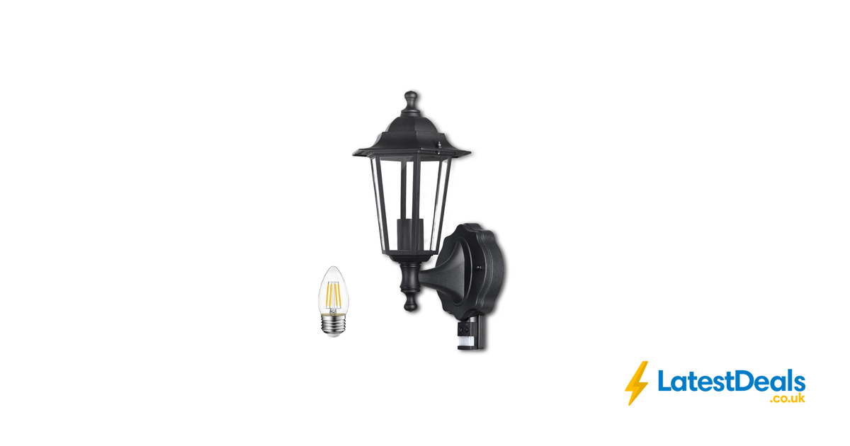 ExtraStar Outdoor PIR Wall Lantern Garden Light, £20.92 at Debenhams