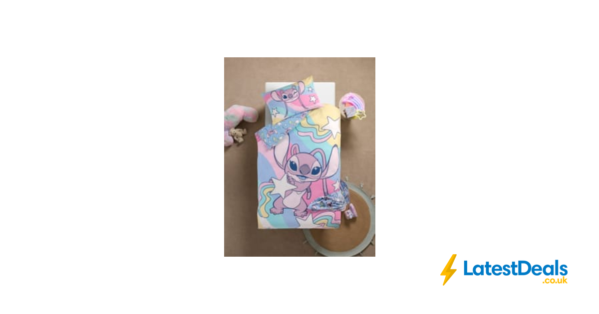 Disney Lilo & Stitch Angel Reversible Duvet Set, £7.97 at ASDA