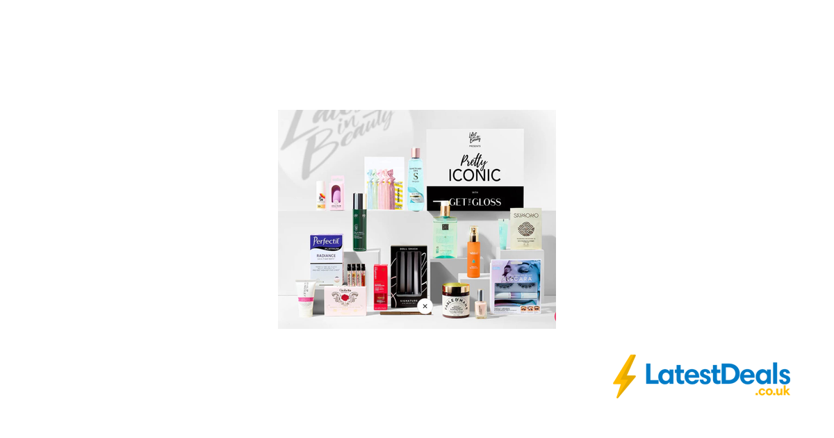 BEAUTY BOX PRETTY ICONIC with GET the GLOSS - 18 Standout Products, £48 ...