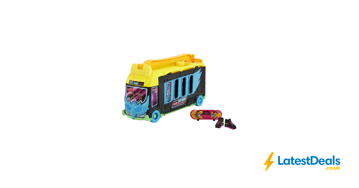 Hot Wheels Skate Tony Hawk Transforming Skate Bus with Finger ...