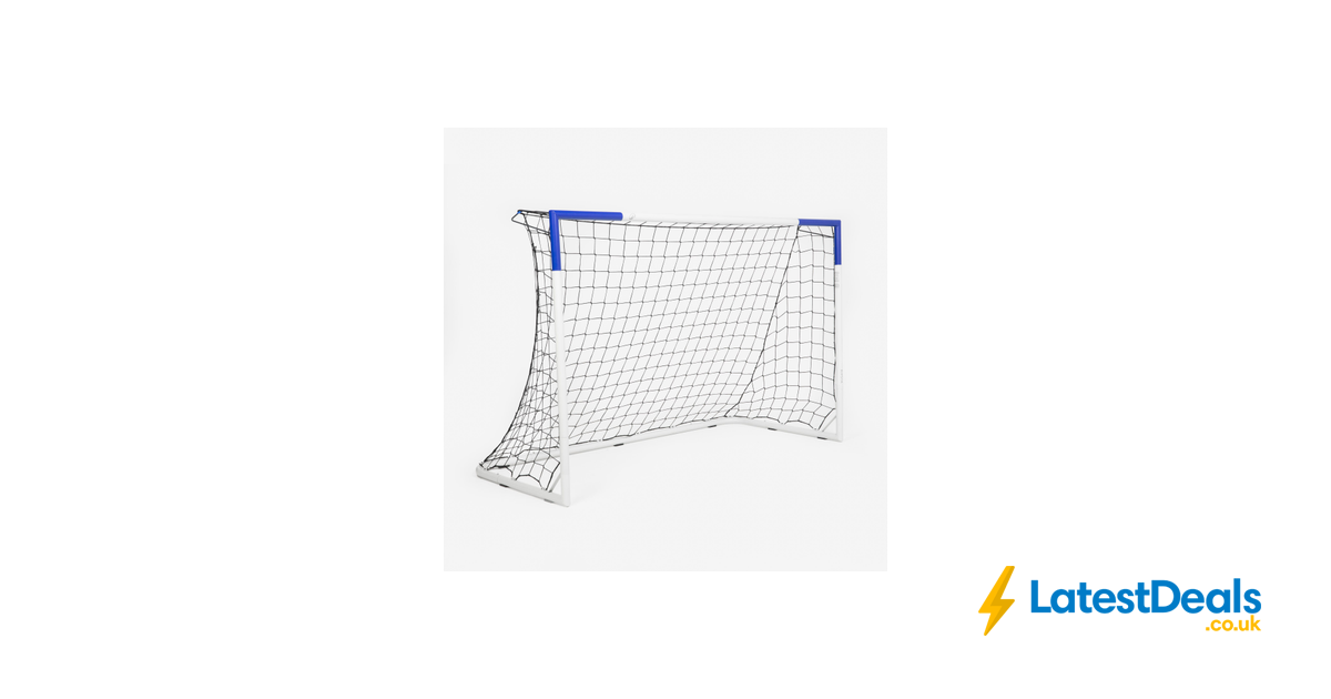 6x4ft Medium Metal Football Goal - White/Blue, £54.99 at Decathlon
