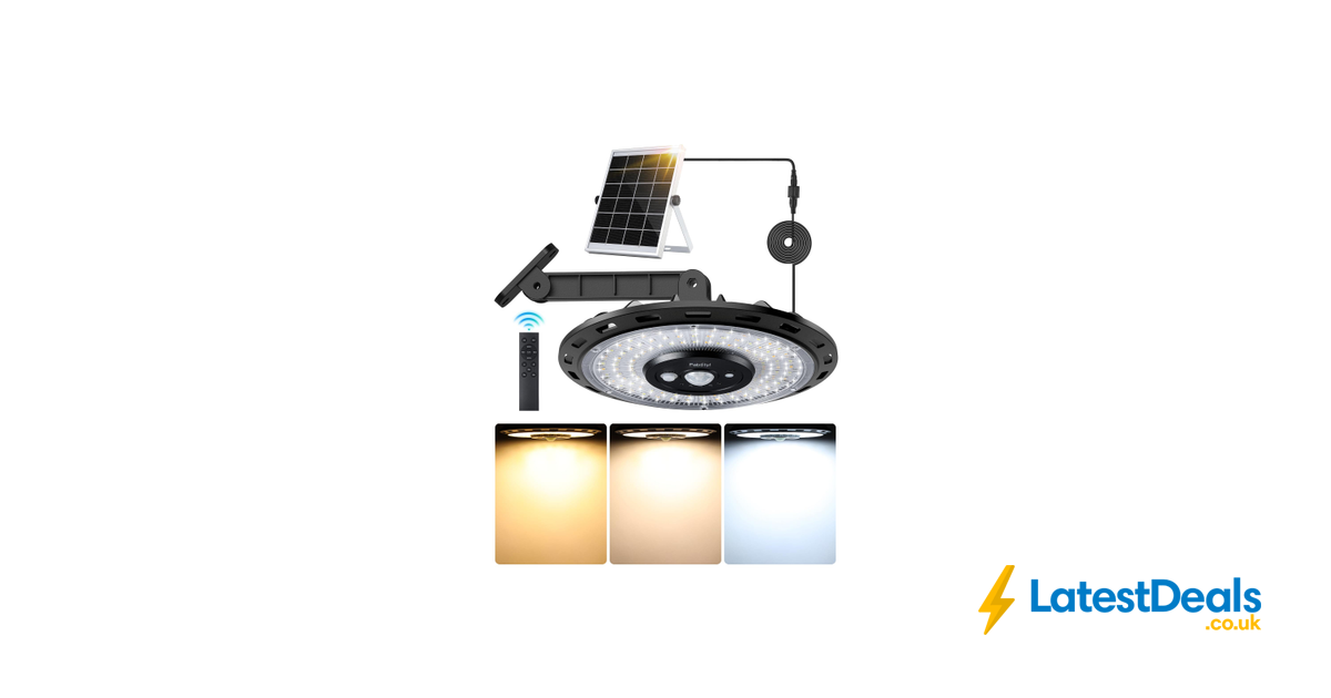 FabStyl Solar Shed Light Indoor Outdoor, 3 Color Temperature, £24.64 at ...