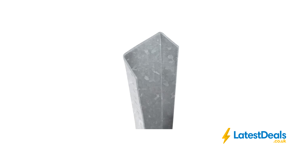 DuraPost Galvanised Steel Fence Post U Channel - 56 X 30 X 1800mm, £11. ...