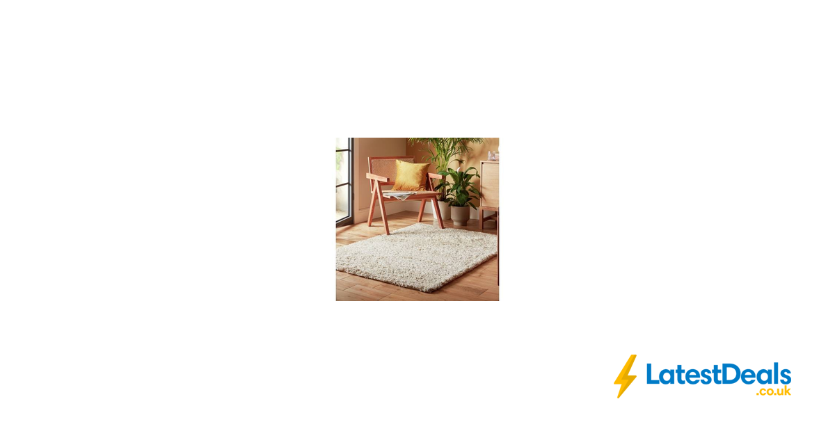 Habitat Cosy Ivory Cut Pile Rug - 170x120cm769/9081, £33.33 at Argos