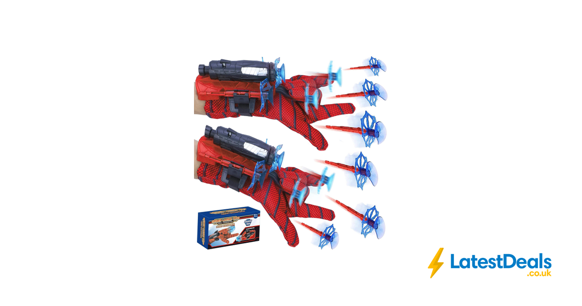 Aofentop Spider Web Shooters for Kids - 2 Pack Toy Set, £9.99 at Amazon