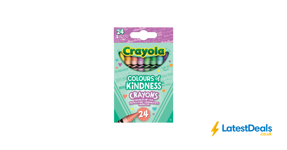 CRAYOLA Colours of Kindness Crayons, Assorted (Pack of 24), £1.18 at Amazon