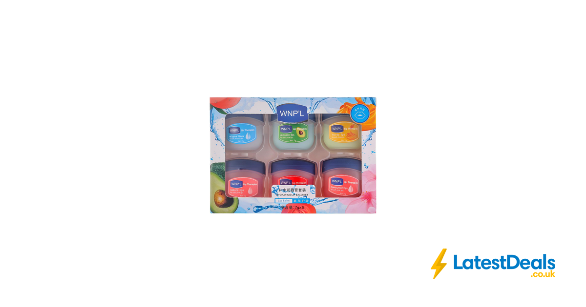 6-Pack Lip Balm Set for Dry and Chapped Lips, £6.99 at Amazon