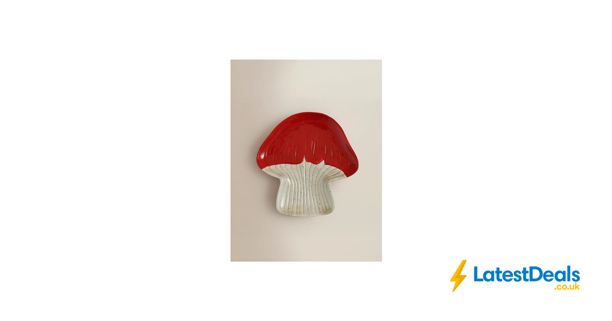 Red Toadstool-Shaped Plate (FREE Click & Collect), £3.98 at ASDA