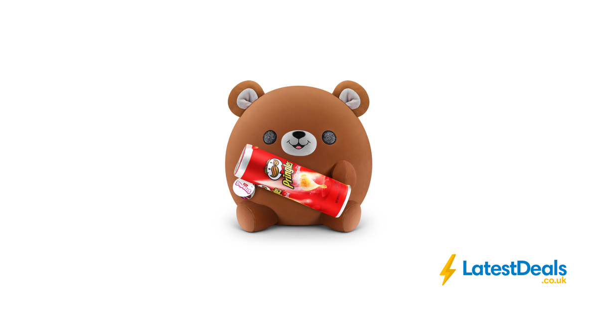 Snackles 35 Cm Bear Plush by ZURU with Pringles Accessory, £7.49 at Amazon