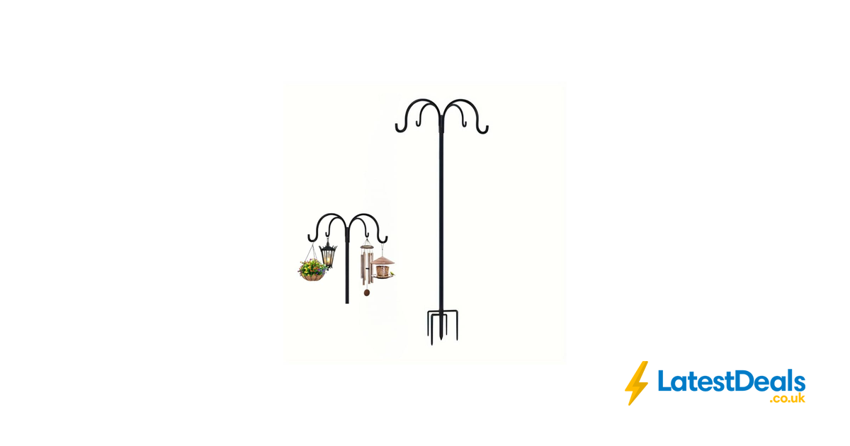 QUZGVEXA Bird Feeder Pole, Heavy Duty Shepherds Crook Garden Hooks, £23 ...