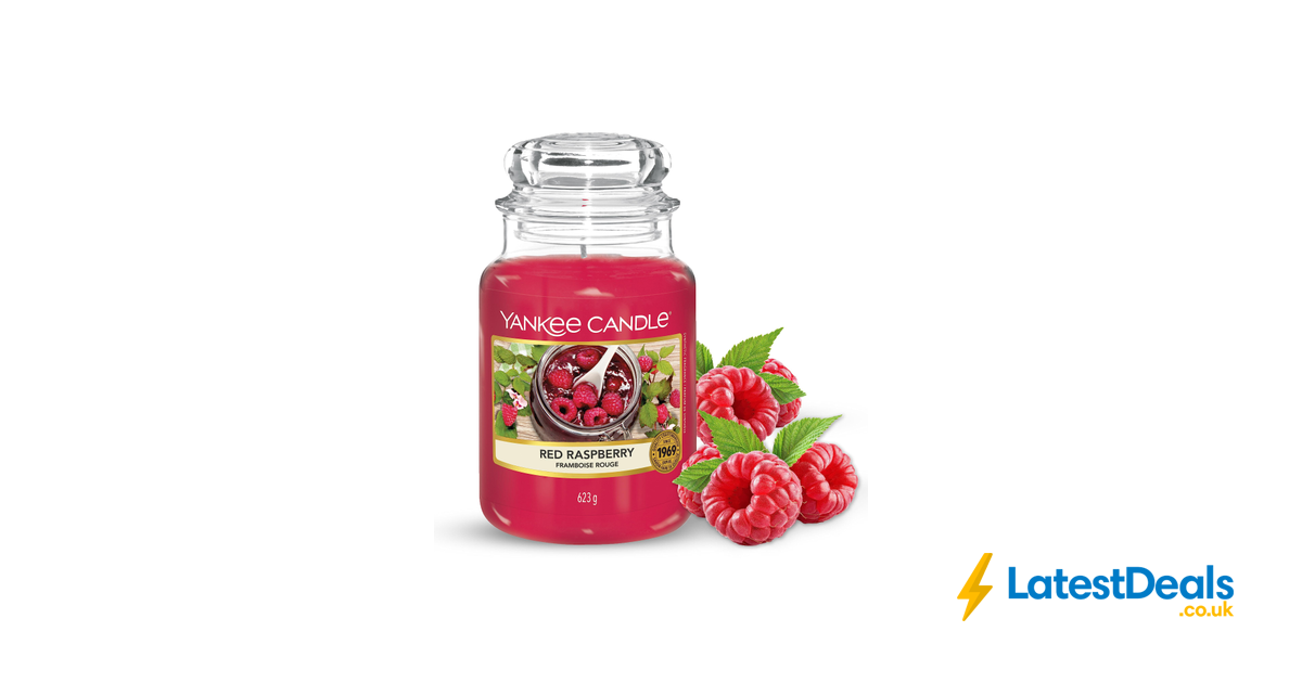 Yankee Candle Scented Candle | Red Raspberry Large Jar, £18.76 at Amazon