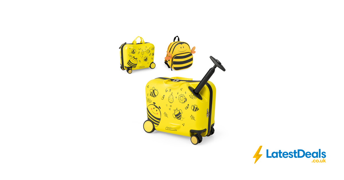 2 PCS Kids Luggage Set, 4L Backpack + 17L Ride-On, £38.20 at Amazon
