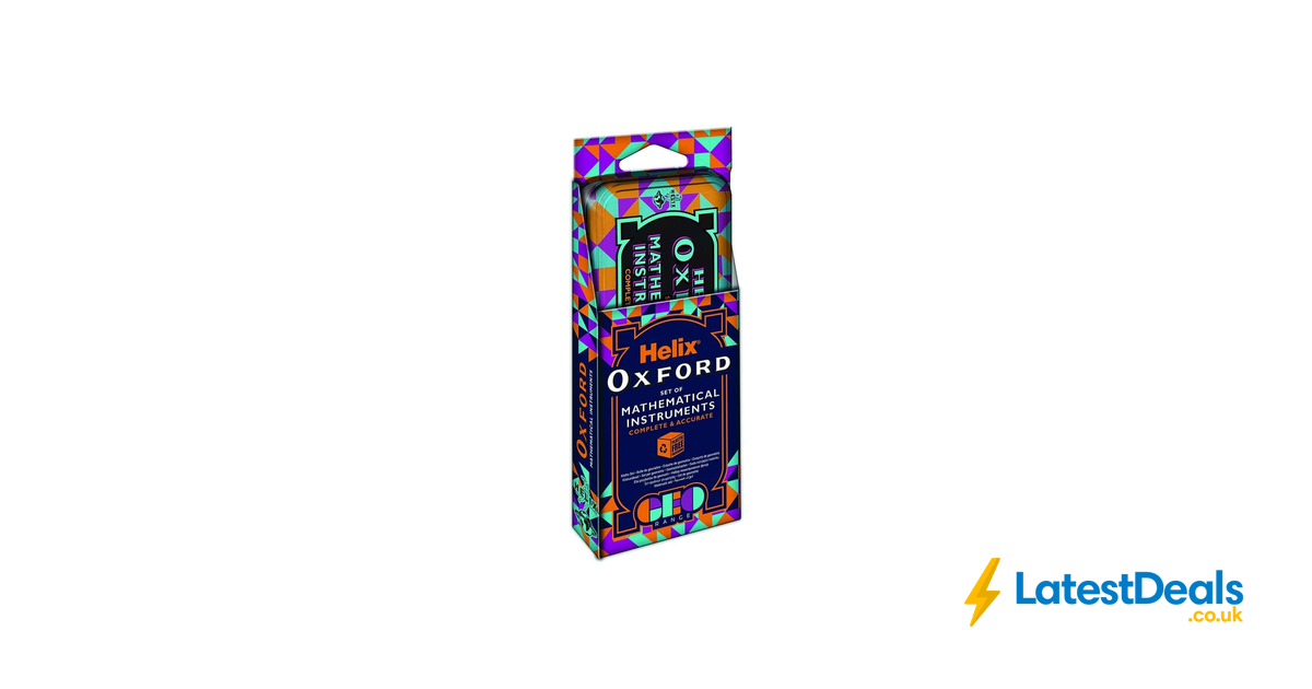 Helix Oxford Geometry Set - Orange, £3.20 at Amazon