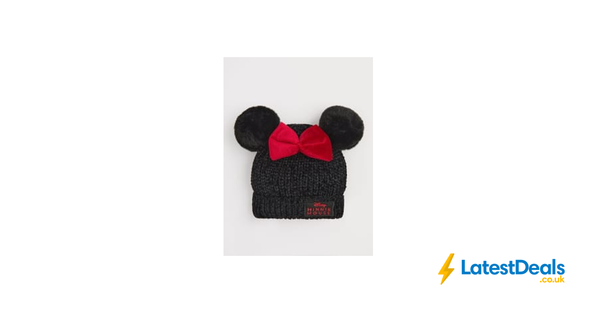Disney Minnie Mouse Black Bobble Hat, £4 at ASDA