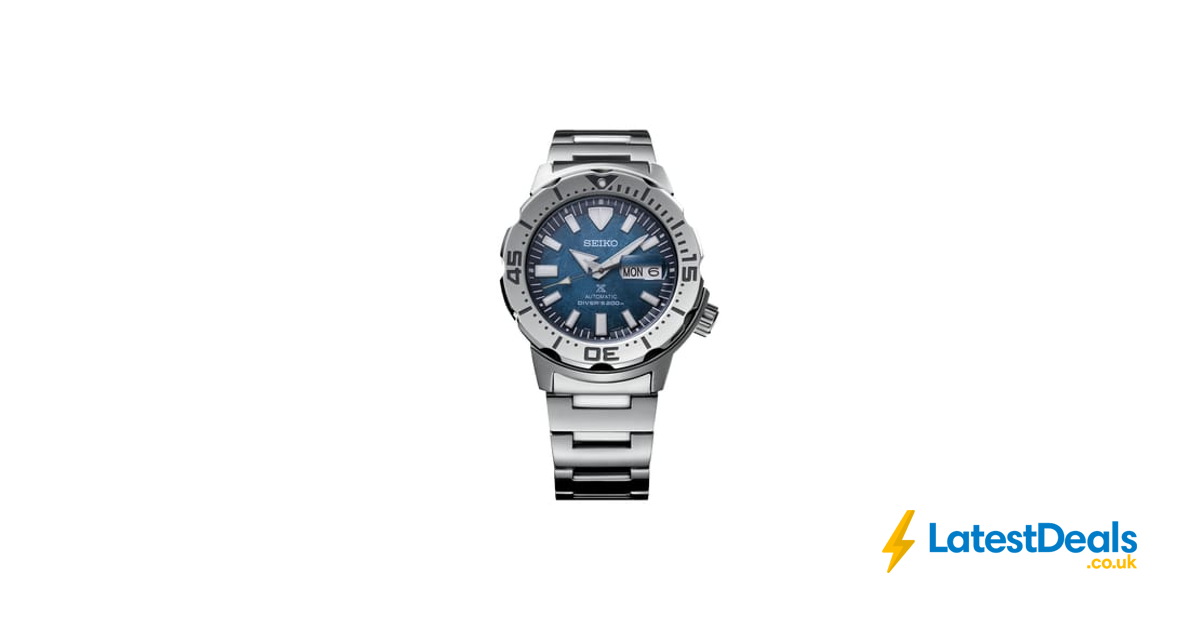 Seiko Prospex Antarctica Monster save the Ocean Diver's Watch, £299 at ...