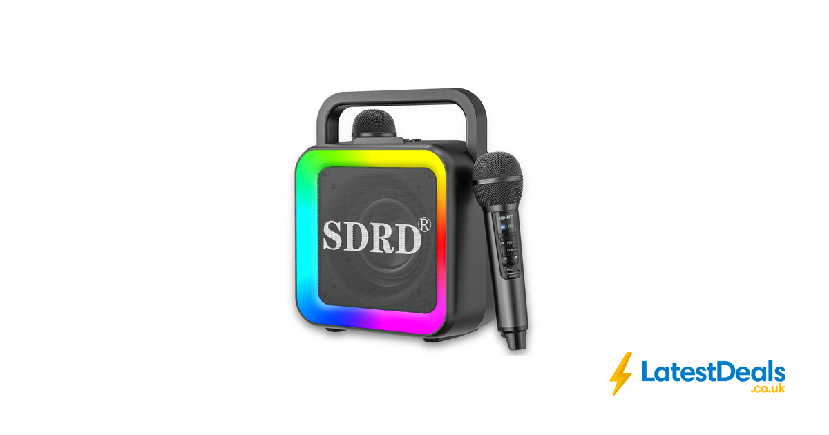 DEAL STACK - Karaoke Machine with Wireless Mics, Portable Bluetooth ...