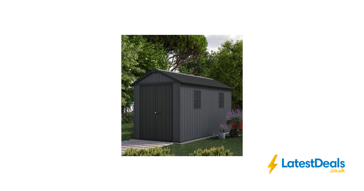 Keter Newton plus Apex Outdoor Storage Shed Grey - 7.5 X 13ft, £1,547 ...