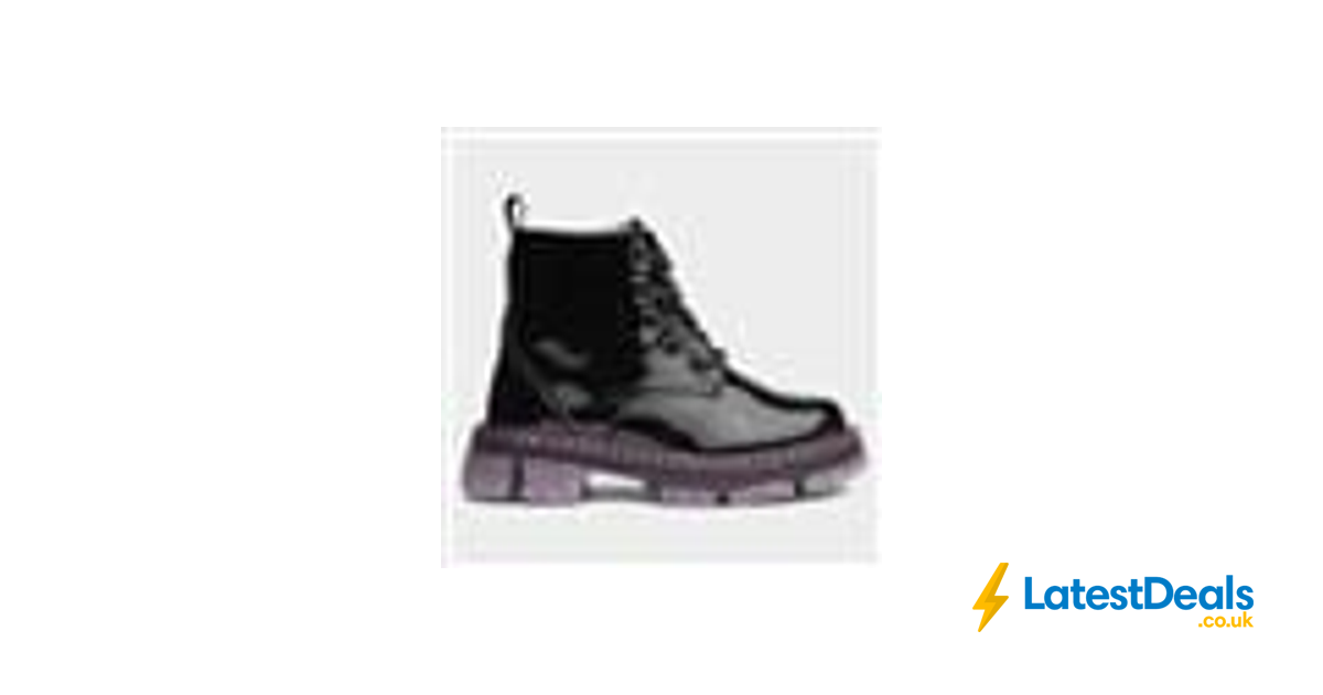 Walkright Emily Girls Black Glitter Sole Boots, £14.99 at Shoe Zone