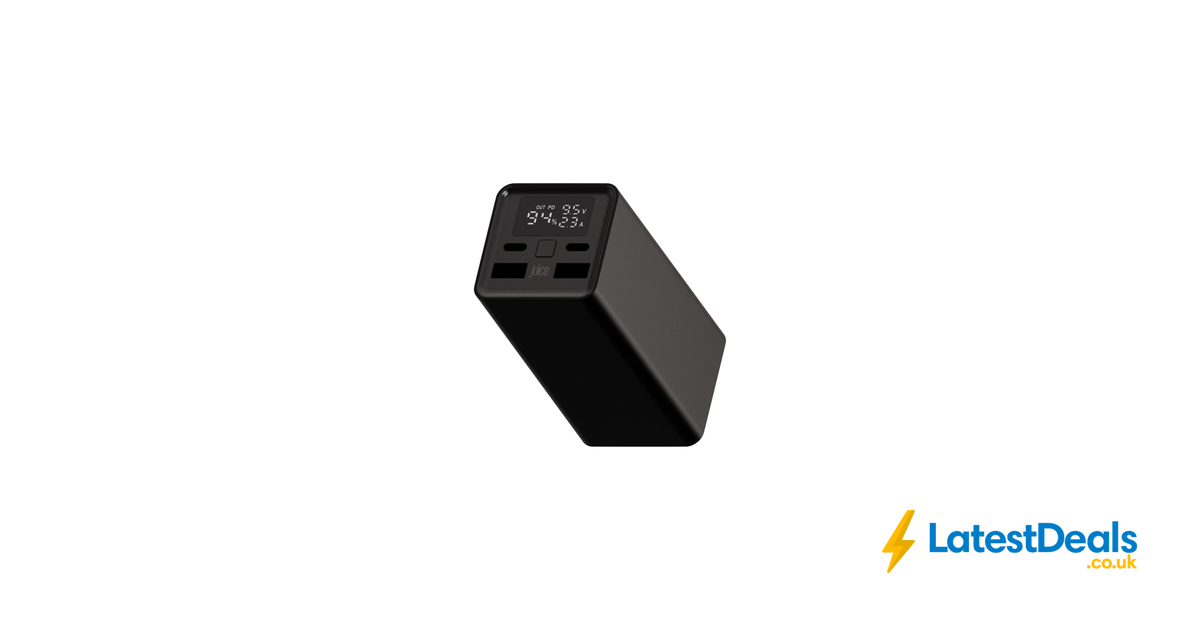 Juice 20000mAh 100W Portable Power Bank with USB-C Fast Charging, £34. ...