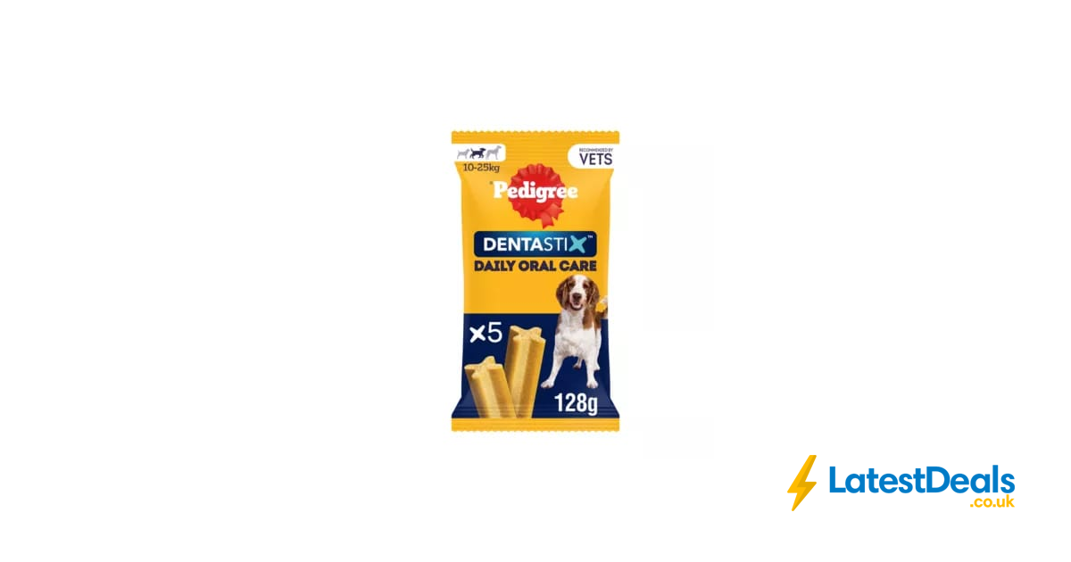 Pedigree PEDIGREE DENTASTIX Daily Dental Chews Medium Dog Treat 5 ...