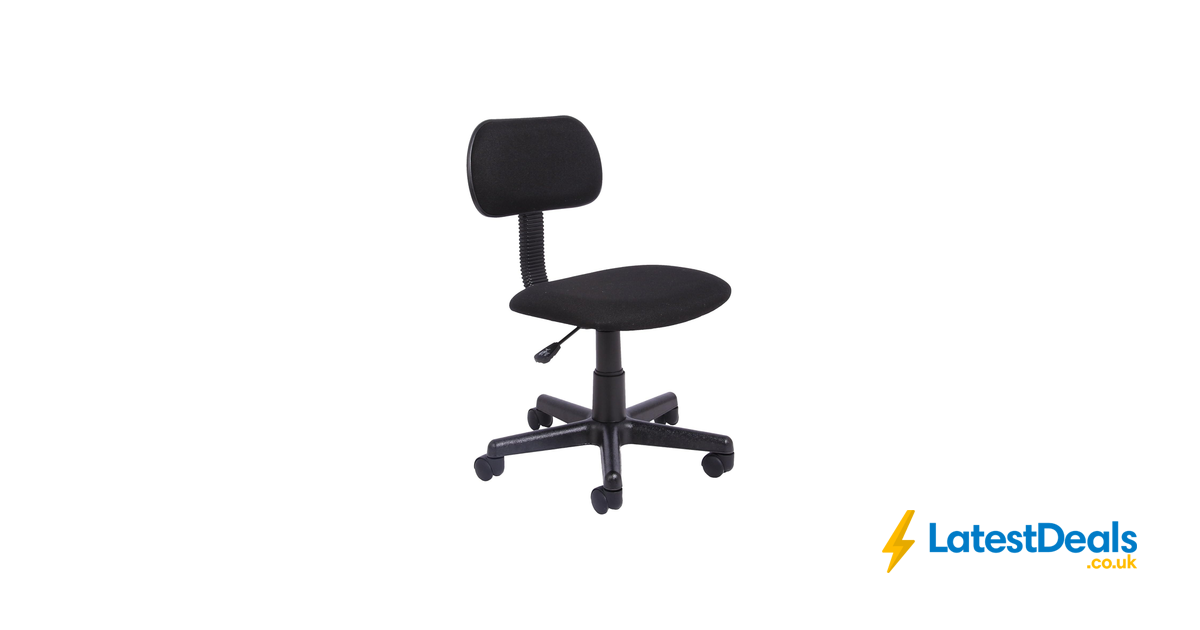 Compact No-Arms Adjustable Height Office Chair, £10.60 at Amazon