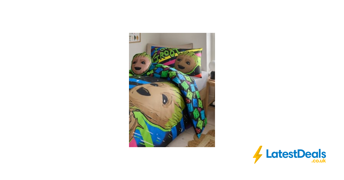 Marvel Groot Reversible Single Duvet Set, £9.97 at ASDA