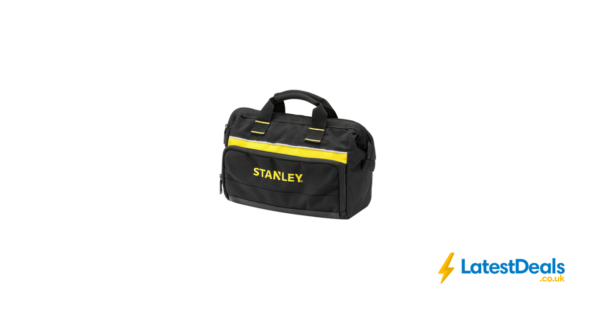 STANLEY 12" Tool Bag, Heavy-Duty, Multiple Pockets, Black, £9.98 at Amazon