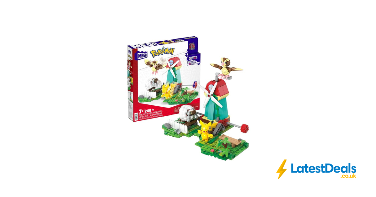 Mega Pokemon Country Side Windmill Playset, £12.99 at Maqio