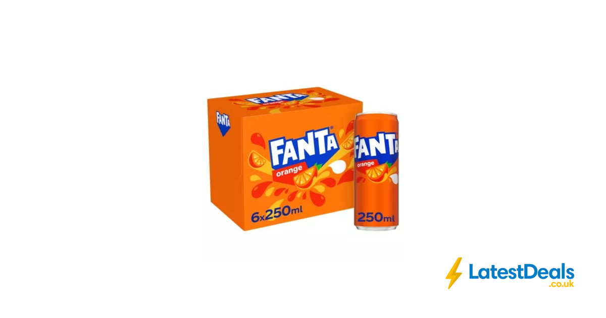 Fanta Orange 6 X 250ml, £2.50 at ASDA