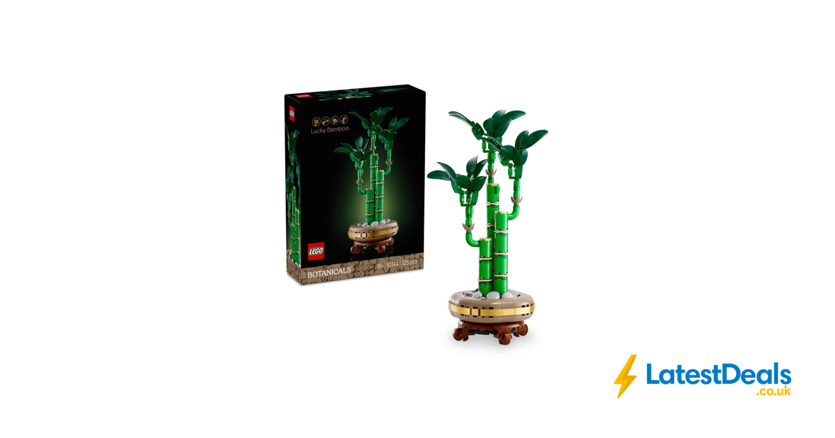 LEGO Botanicals Lucky Bamboo Set with Pot for Home Decor, £17.99 at Amazon