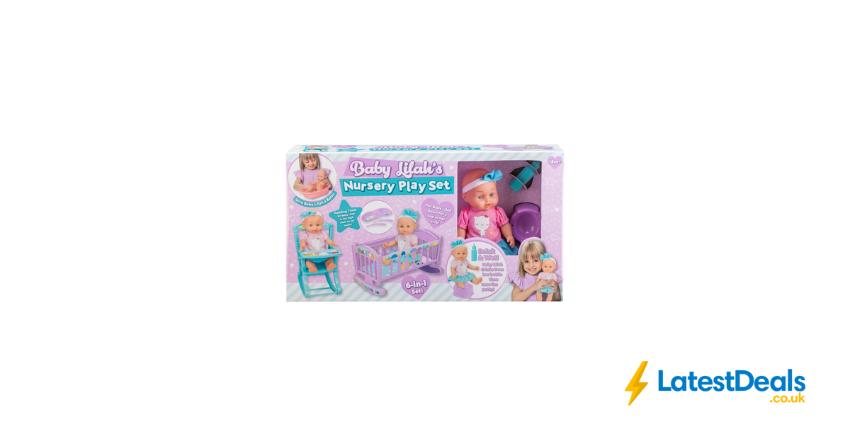 *INSTORE ONLY DEAL* Baby Lilah's Nursery Play Set, £10 at B&M