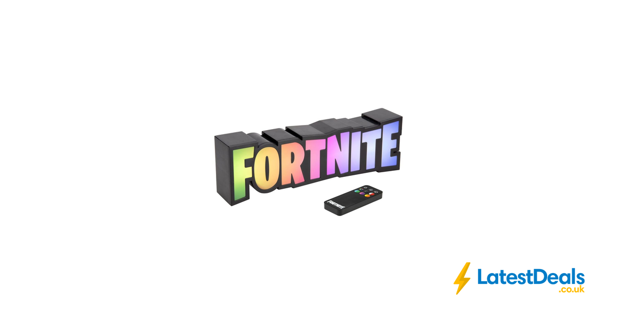 Fortnite RGB Logo Light, Officially Licensed Gaming Lamp, USB Powered ...
