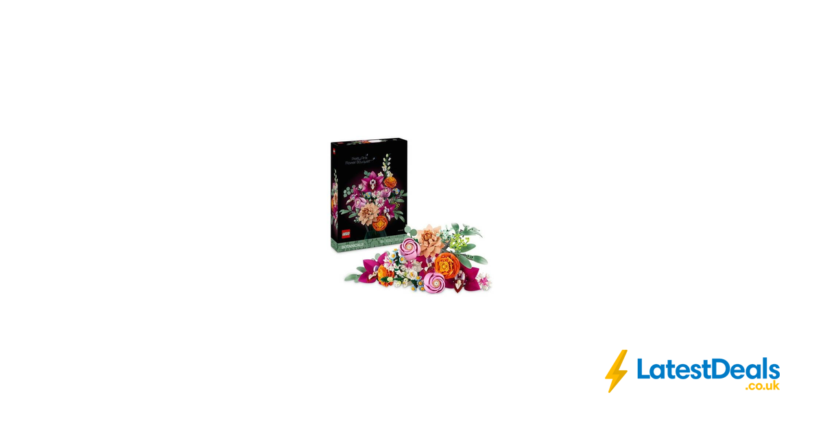 LEGO Botanicals Pretty Pink Flower Bouquet Decor Set 10342, £37 at Argos