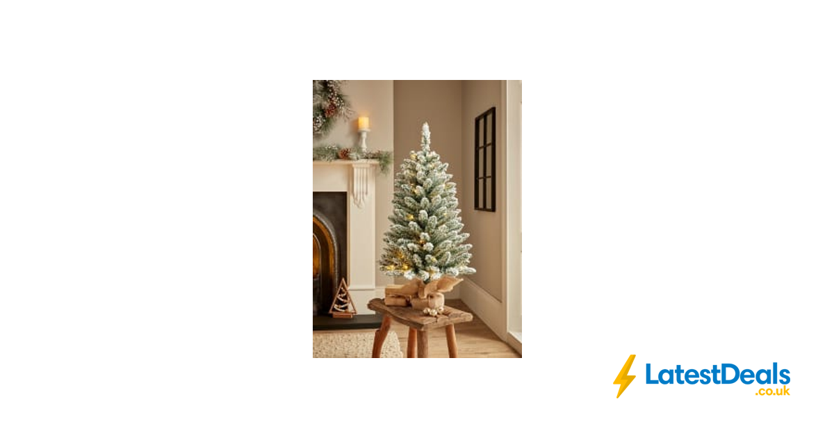 3ft Pre-Lit Snowy Christmas Tree, £10 at ASDA