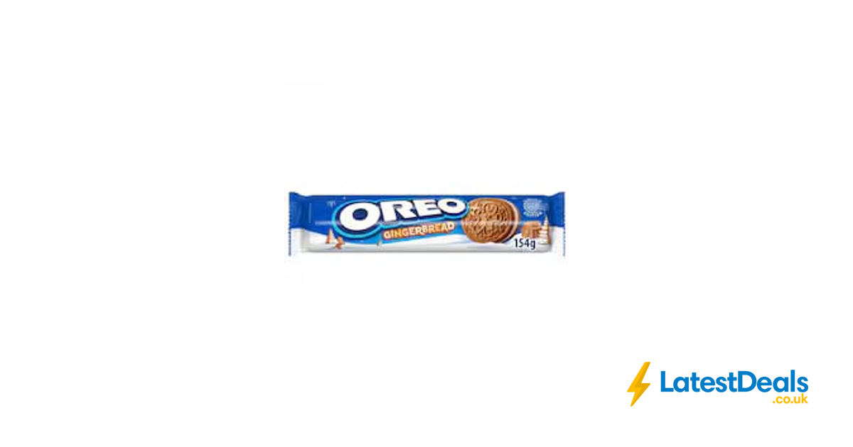 Oreo Gingerbread Sandwich Biscuits 154g, £0.50 at Tesco